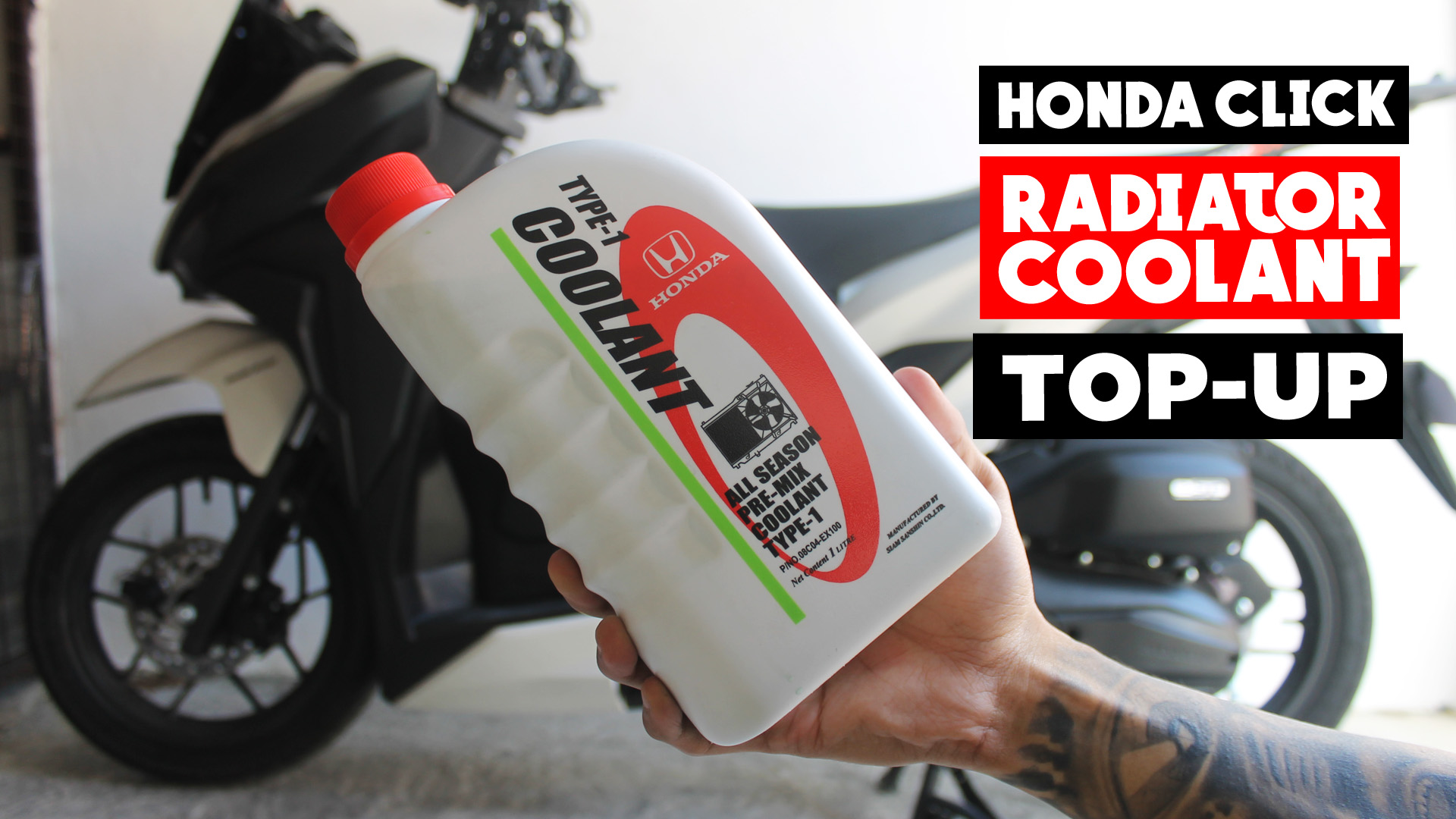 Honda Click 125i | Radiator Coolant Top-Up - MotobeastPH