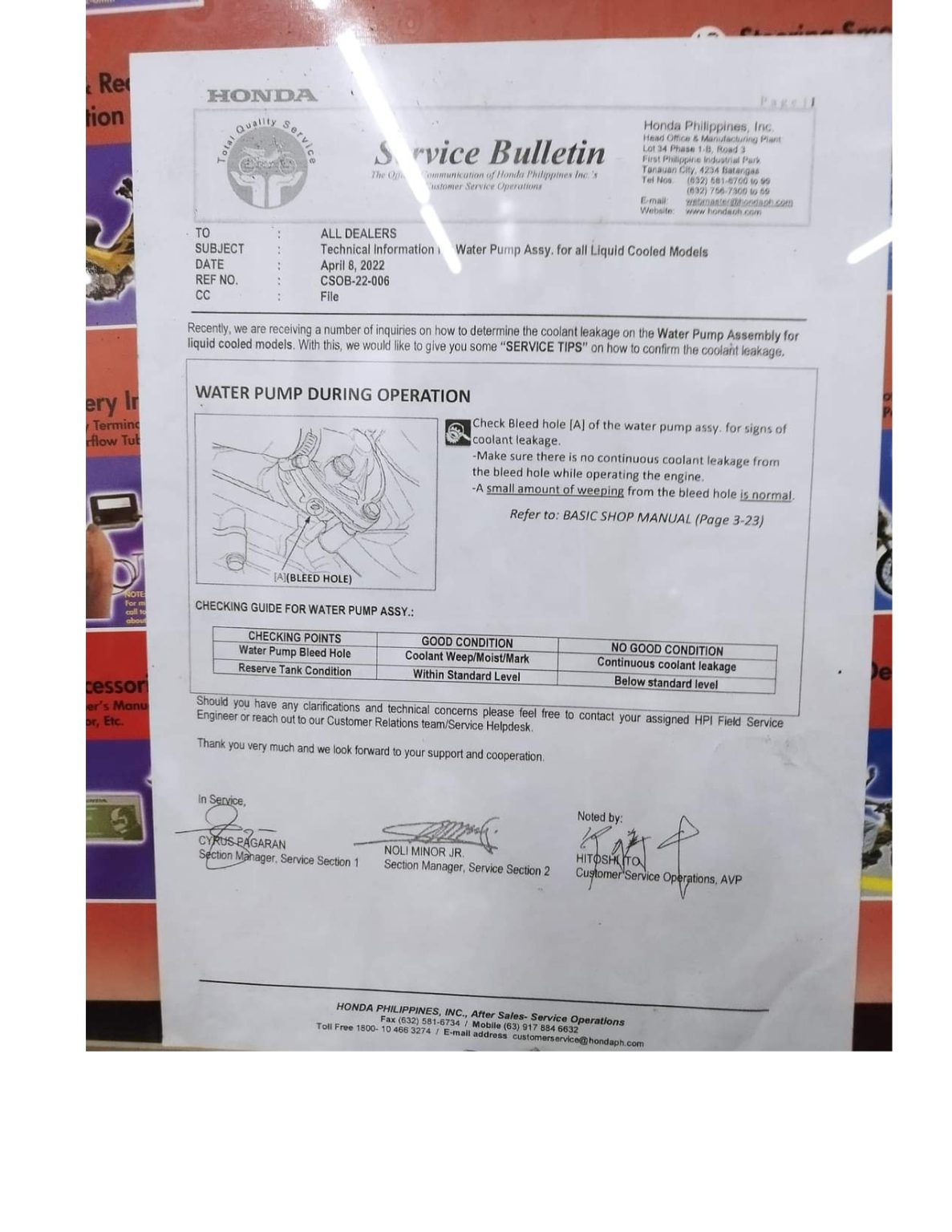 Torque Specs – Honda Beat, Honda Click, Honda ADV – MotobeastPH